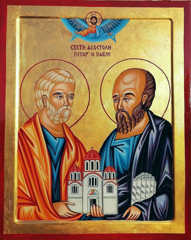 Ikona- Sveti Apostoli Petar i Pavle, dimenzije 50x40cm