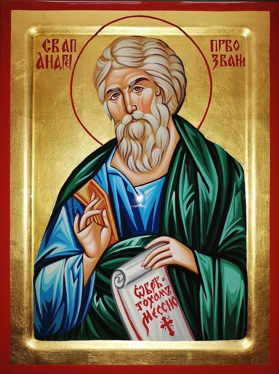 Ikona- Sveti Andrej Prvozvani, dimenzije 40x30 cm