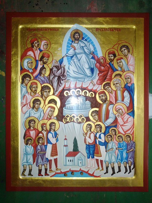 Ikona-Sveti Novomucenici Prebilovacki, 40x50 cm