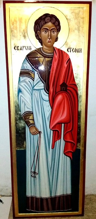 Ikona- Sveti Arhidjakon Stefan, dimenzije 45x120 cm