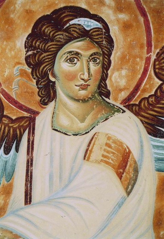 Mileseva, Vaskrsenje Hristovo, detalj- Beli andjeo, kopija freske
