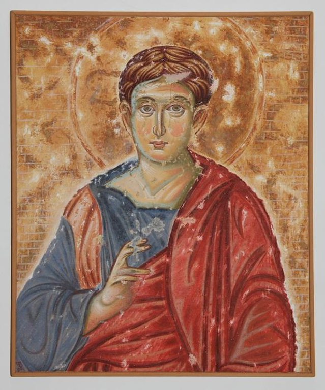 Mileseva, Apostol Toma, detalj, kopija freske