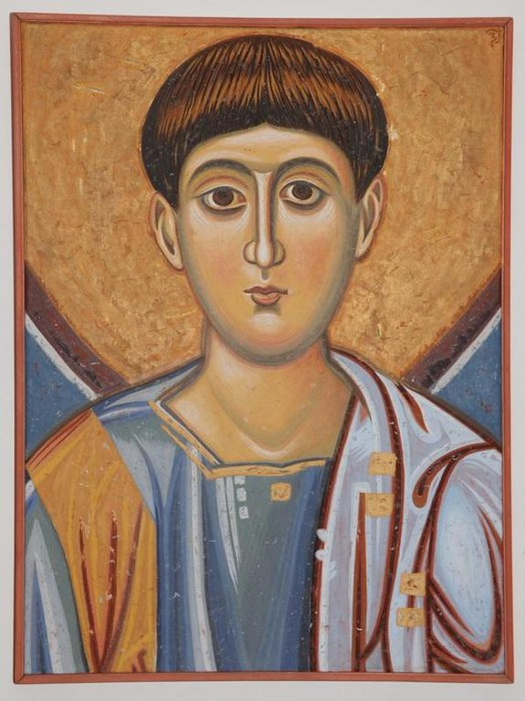 Studenica, Sveti Stefan Prvomucenik, detalj, kopija freske