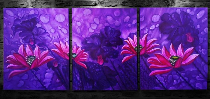 Purple Dream (Triptych)