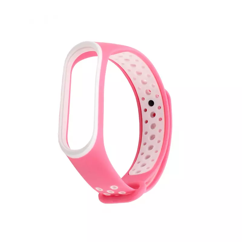 Narukvica za smart watch Xiaomi Mi Band M3/M4 roze bela