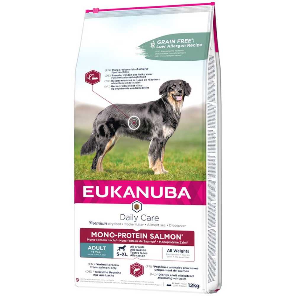 Eukanuba Daily Care Adult Mono-protein Salmon 12kg