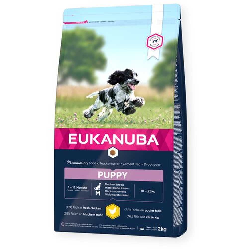 Eukanuba hrana za pse Puppy Medium Breed Chicken 18kg