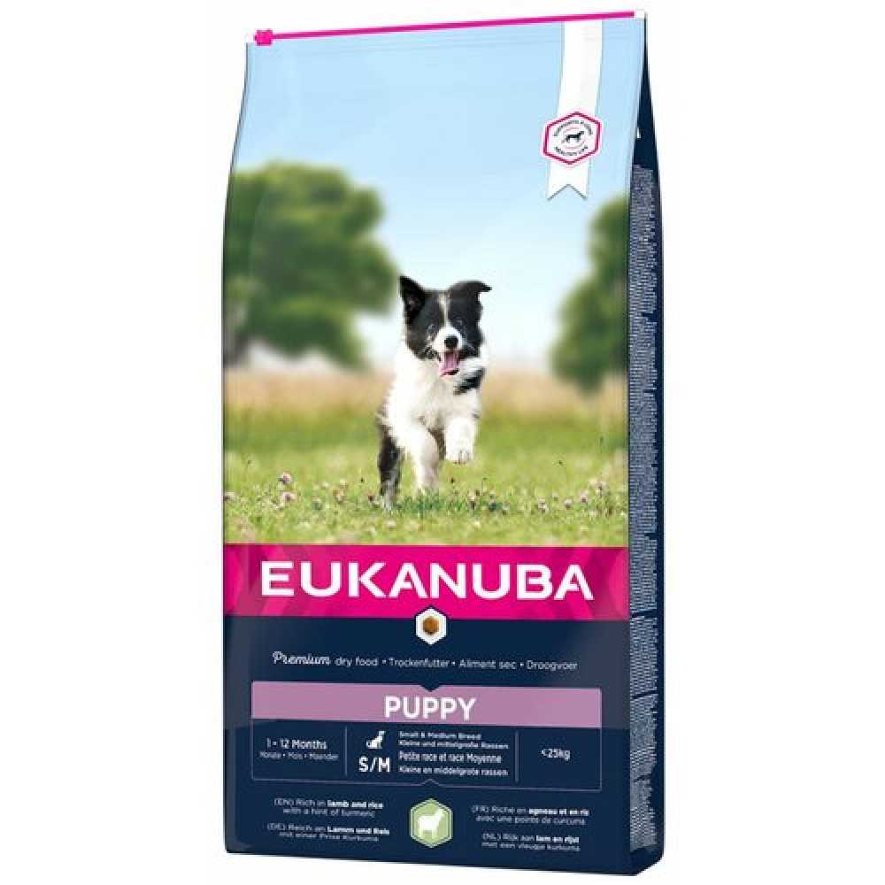 Eukanuba hrana za pse Puppy Small/Medium Breeds Lamb&Rice 2.5kg