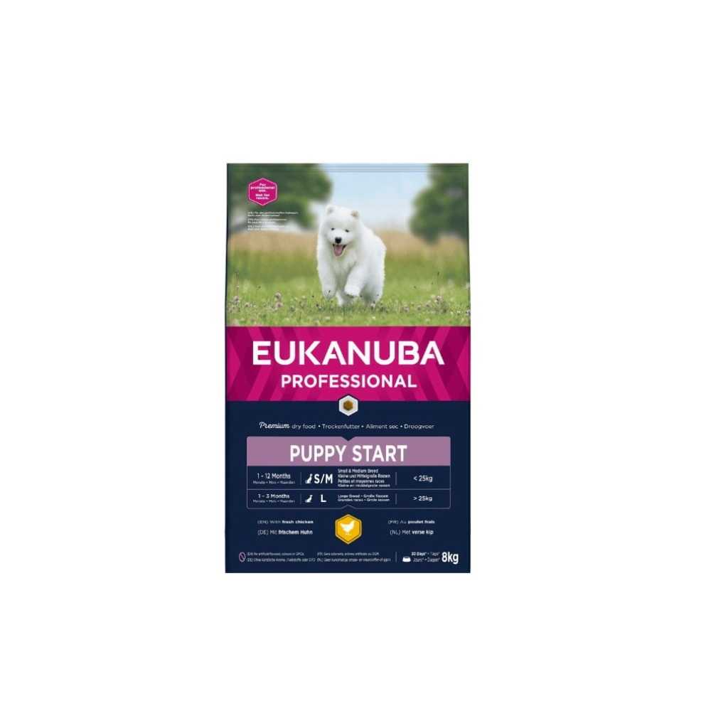 Eukanuba hrana za pse Puppy Starter All Breed Chicken 8kg