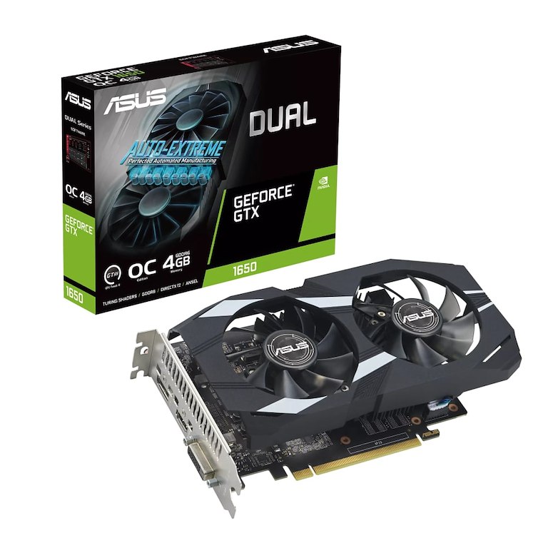 Grafička karta ASUS DUAL-GTX1650-O4GD6-P-EVO NVD/4GB/GDDR6/128bit/crna