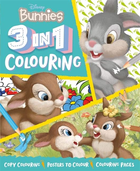 Disney Bunnies: 3 in 1 Colouring