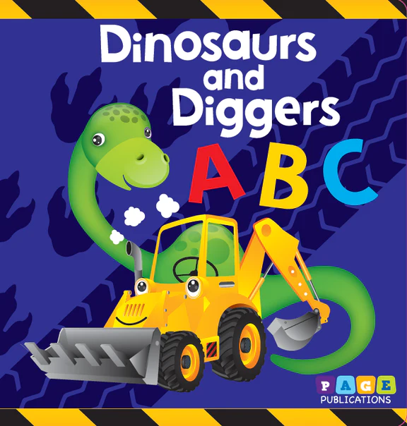 Dinosaurs and Diggers ABC: Children’s Padded Board Book