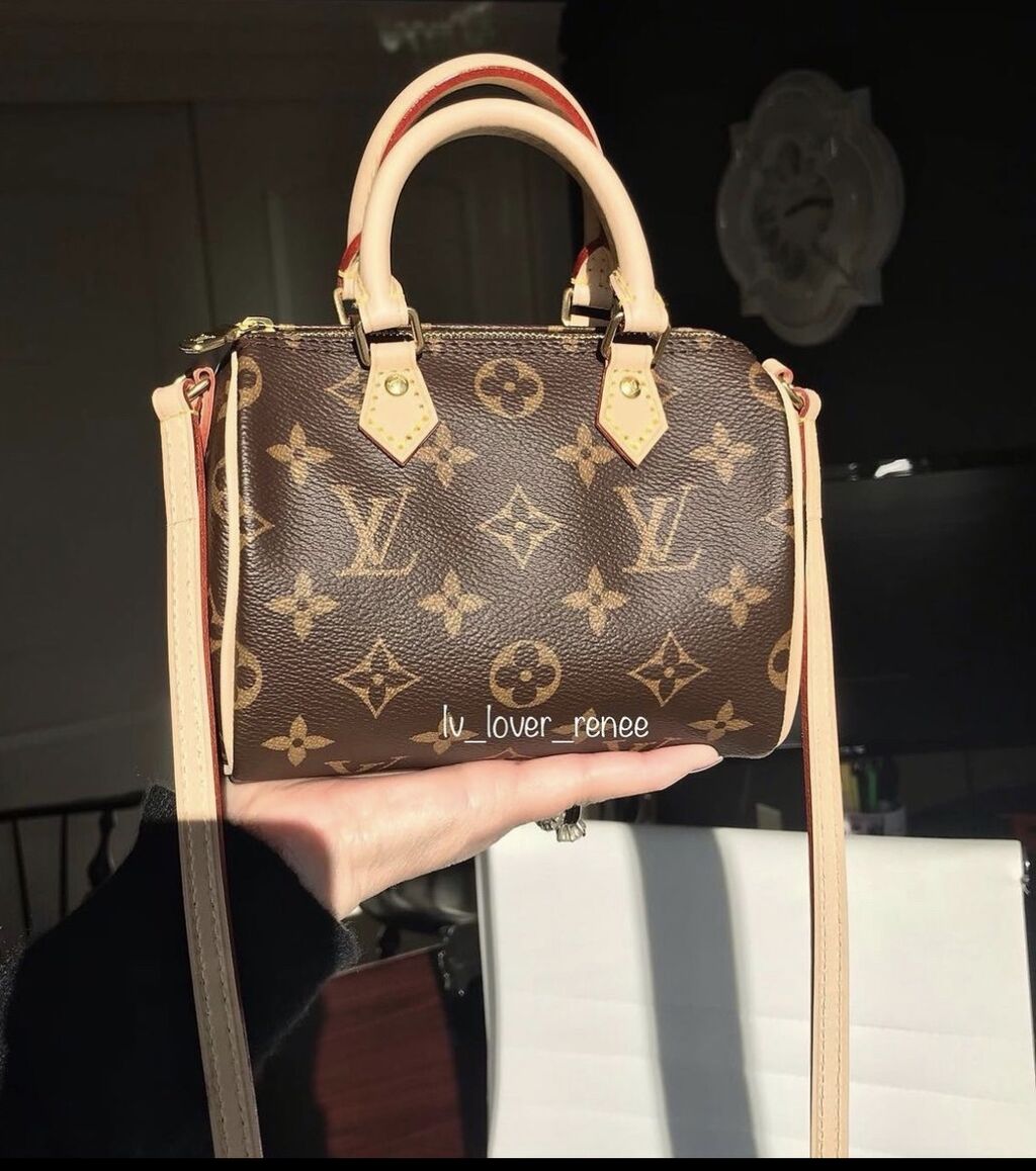 Louis Vuitton “nano speedy” torbica. 20cm Sa najlonima i dodatnim