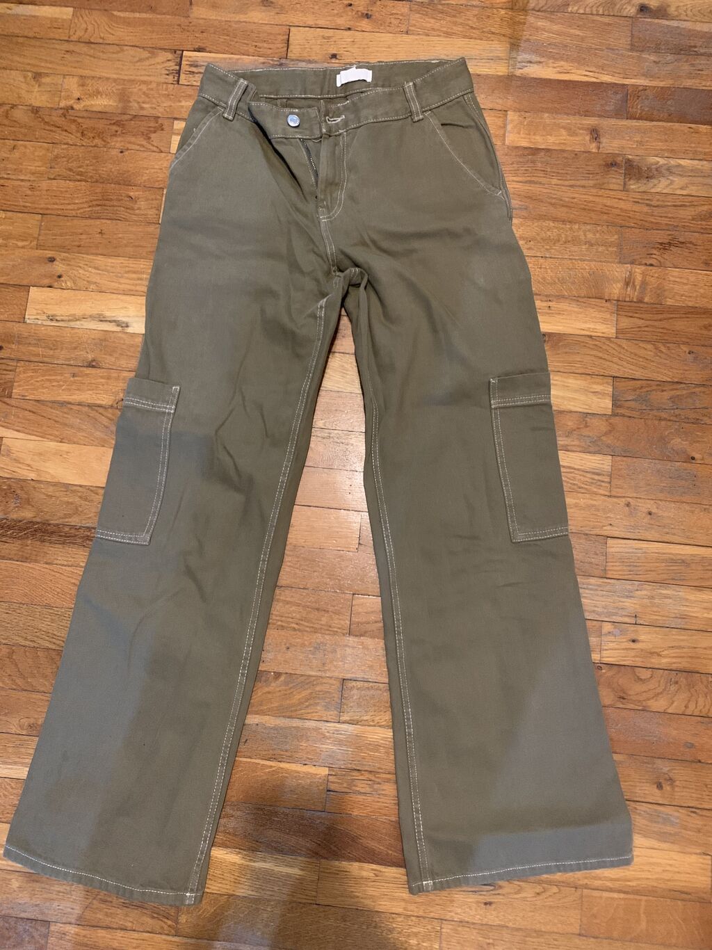 Pantalone S (EU 36), bоја - Maslinasto zelena