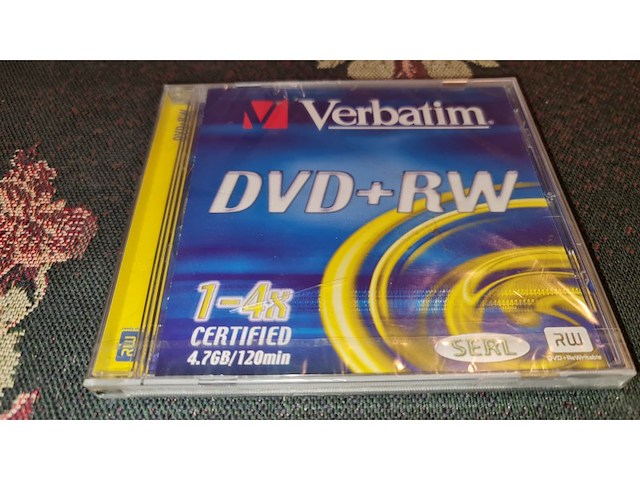 Verbatim DVD+RW 4.7GB 1-4x , U CELOFANU