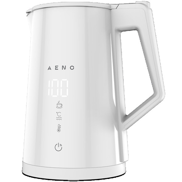 AENO Electric Kettle EK8S Smart: 1850-2200W, 1.7L, Strix, Double-walls, Temperature Control, Keep warm Function, Control via Wi-Fi, LED-dis