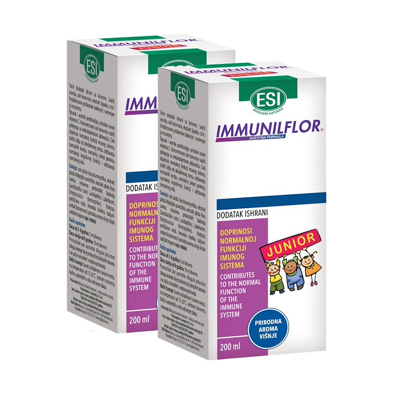 ESI Immunilflor Junior Sirup za Imunitet DUO PACK 400 mL
