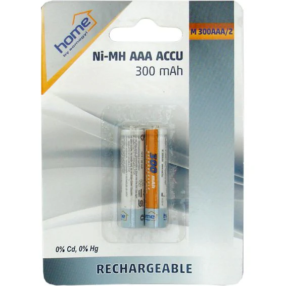 Home Baterija punjiva AAA, 300mAh, blister 2 kom - M 300AAA/2