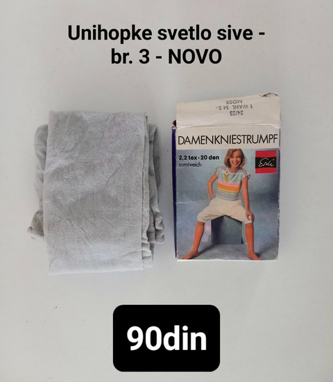 Esda ženske unihopke sive 20 den M - NOVO