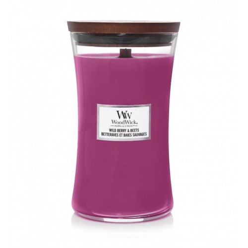 Wild Berry Beets - L WoodWick mirisna sveća (jagode, narandža, cvekla, hrast...)