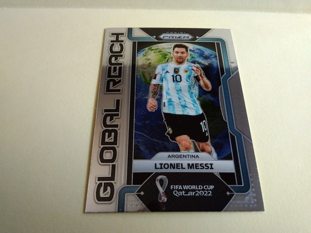 Panini Prizm Qatar 2022 - GLOBAL REACH - Br. 10 - Messi