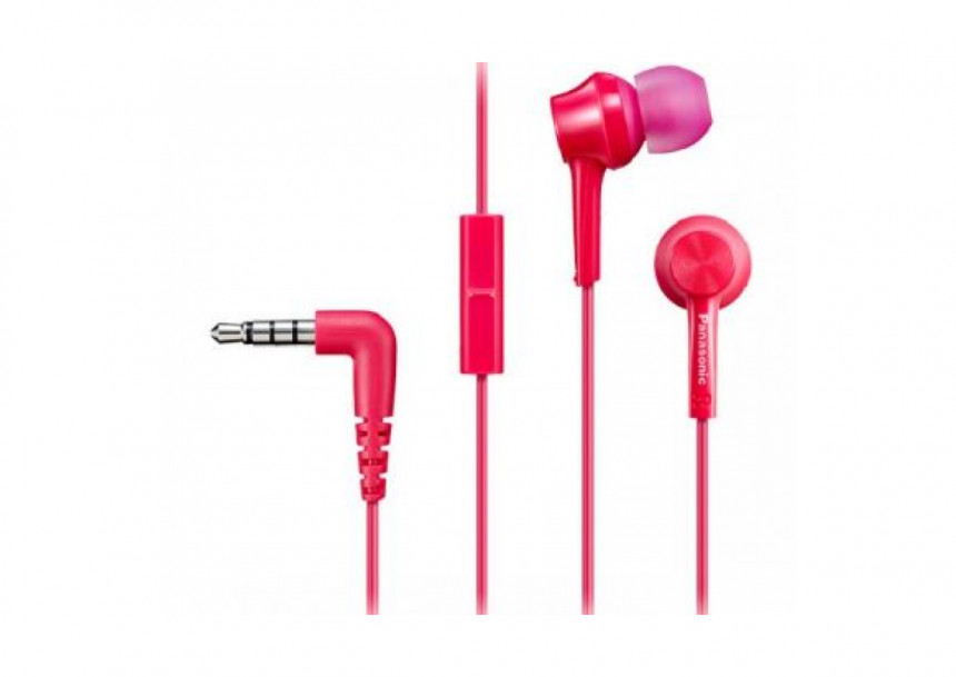 PANASONIC slušalice sa mikrofonom RP-TCM115E-P pink