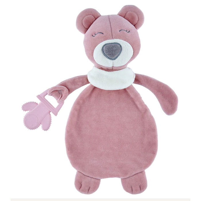 Babyjem igračka Sweet Bear sa glodalicom Pink