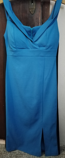 Plava haljina na bretele