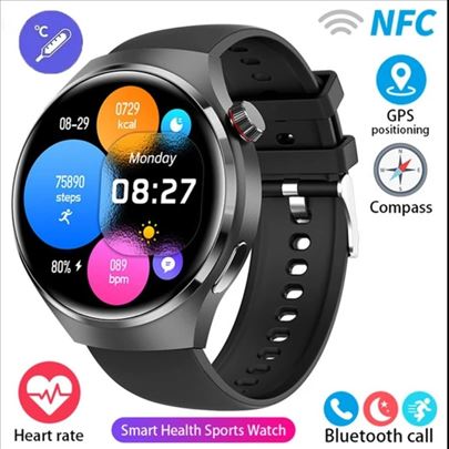 GT4 Pro Smart Watch GPS, NFC, ECG+PPG, BT Poziv -