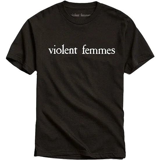 Violent Femmes – White Vintage Logo – Uni – BL – TS: S