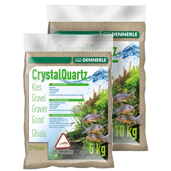 Dennerle Crystal quartz gravel natural white