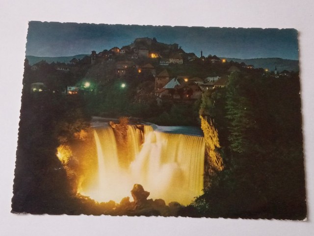 Jajce - Vodopad - Panorama Noću - Bosna - Čista