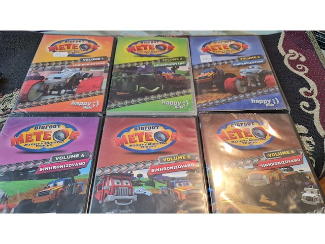 Meteor and The mighty monster trucks 1 - 6 , NOVO!!