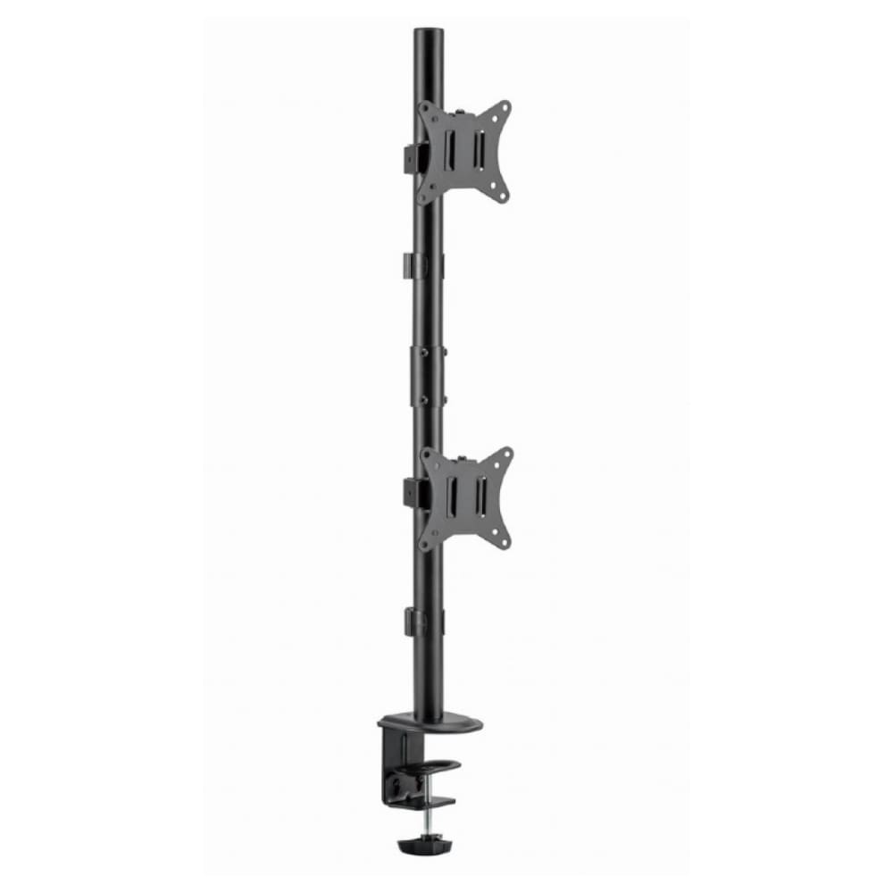 GEMBIRD MA-D2-02 Podesivi vertikalni stoni držač za dva monitora, 17"-32", 2 x 9 kg