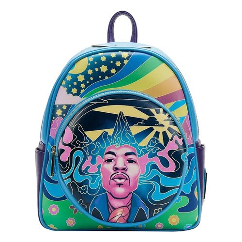 Jimi Hendrix Psychodelic Landscape Zip Mini Backpack