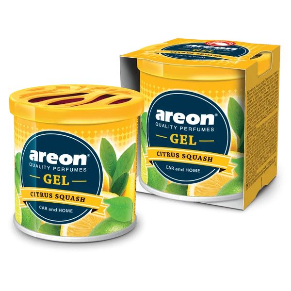 Miris za auto konzerva AREON Gel 80g - CitrusSquash