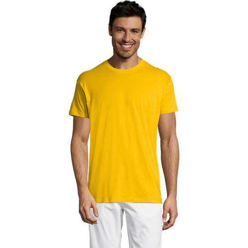REGENT unisex majica sa kratkim rukavima - Žuta, XS