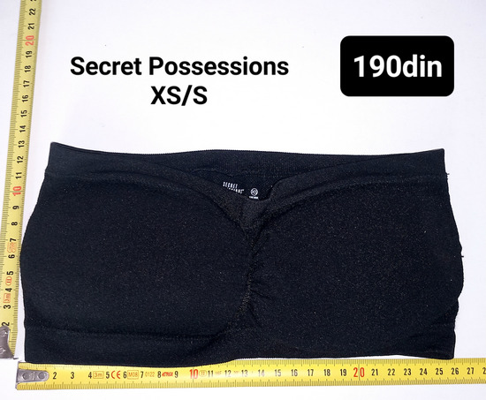 Secret Possessions ženski topić crni XS/S