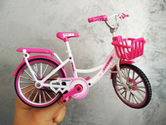 Igračka - bicikl - roze-beli
