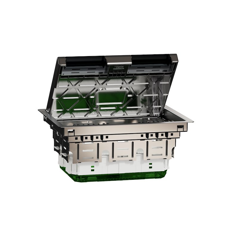 SE Unica system+, Podna kutija L, metalna, IP24, 8 modula