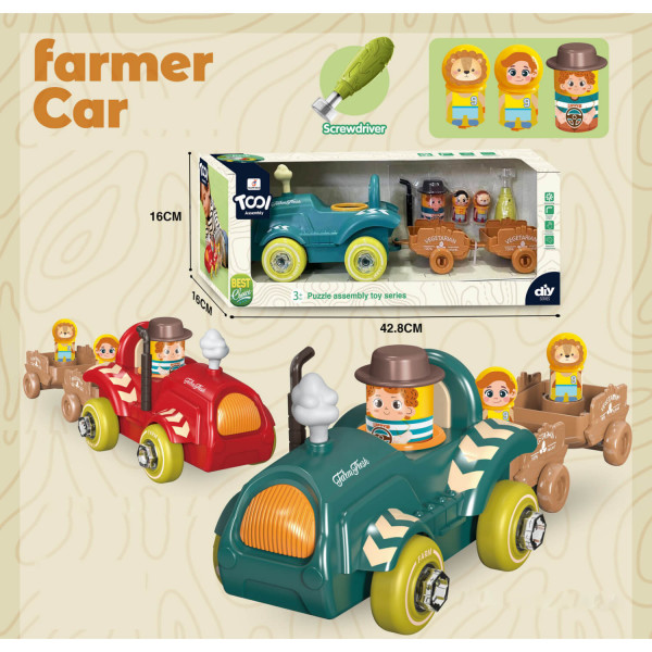 Merx igračka sastavi traktor sa prikolicom