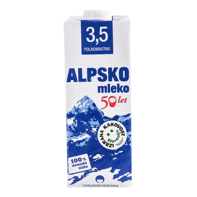 Alpsko dugotrajno mleko 3.5% m.m 1l