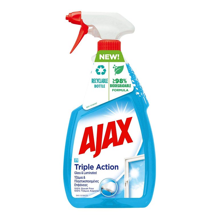 Ajax čišćenje stakla crystal triple action 750ml