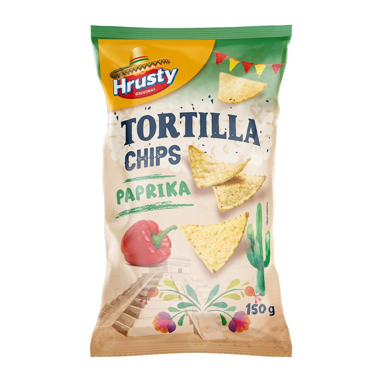 Hrusty tortilja čips paprika 150g