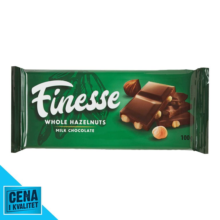 Finesse čokolada sa celim lešnicima 100g