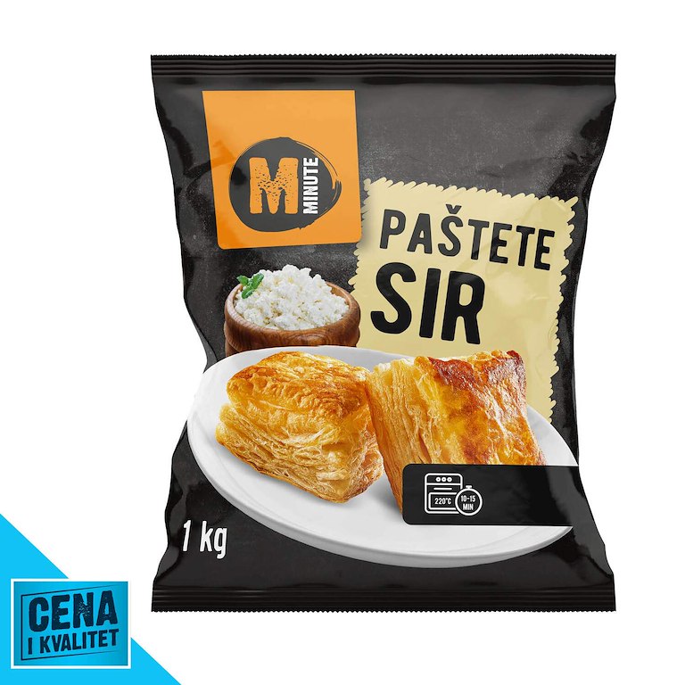 Minute paštete sa sirom 1kg