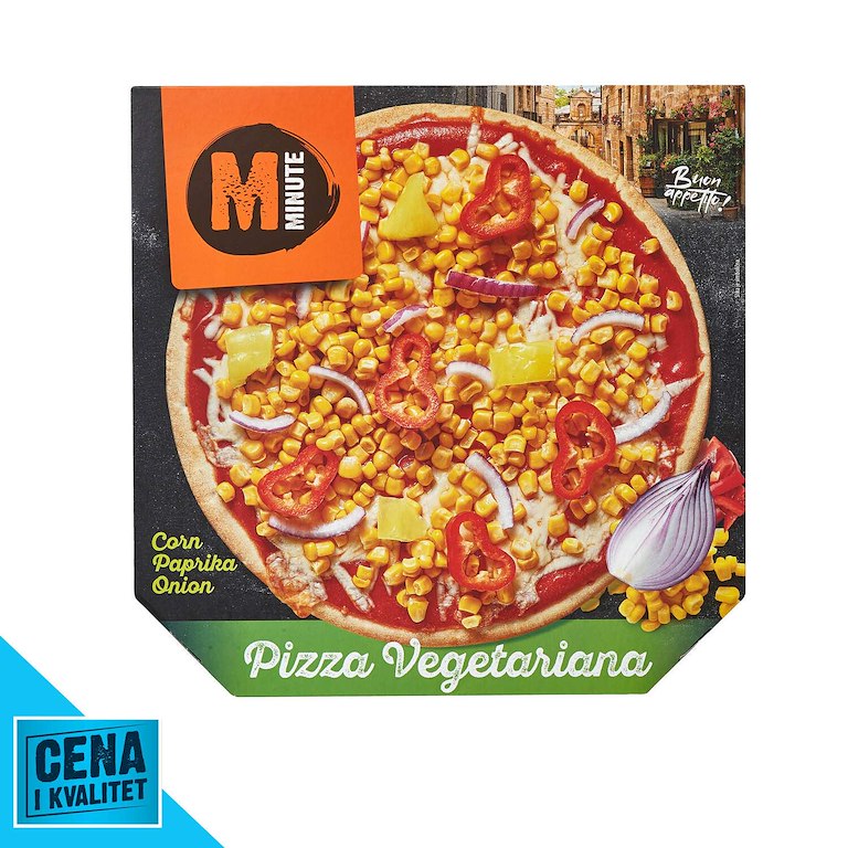 Minute zamrznuta pizza vege 400g