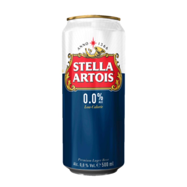 Stella Artois pivo 0.0% alc limenka 0.5l