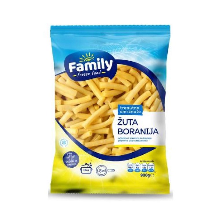 Family boranija žuta smrznuta 900g