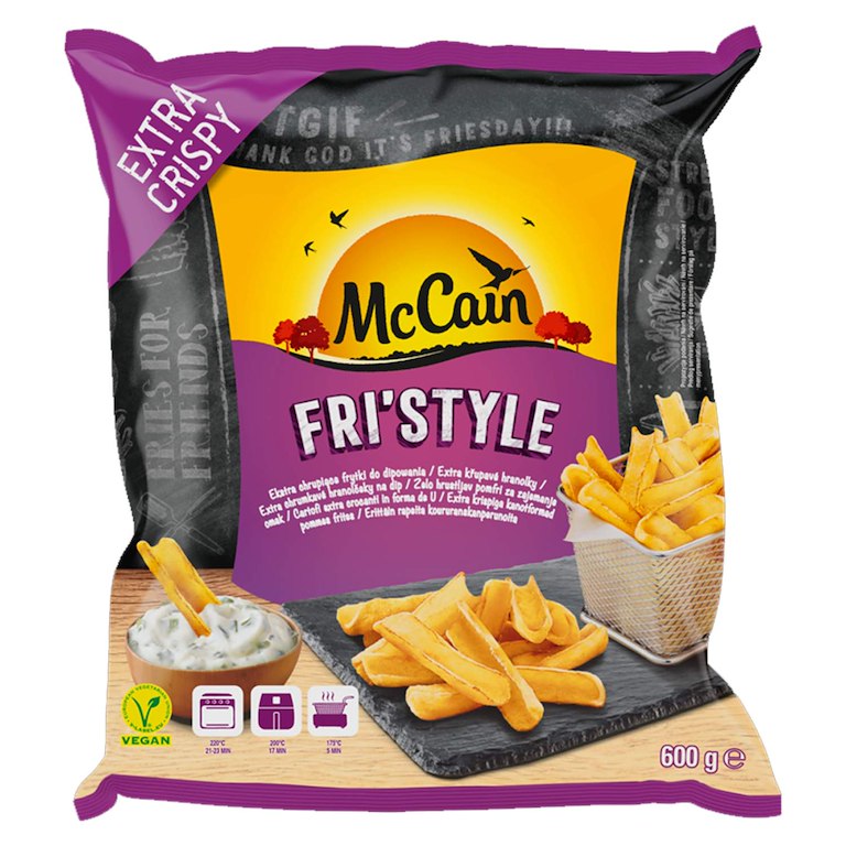 Mc Cain pomfrit fri style dippers 600g